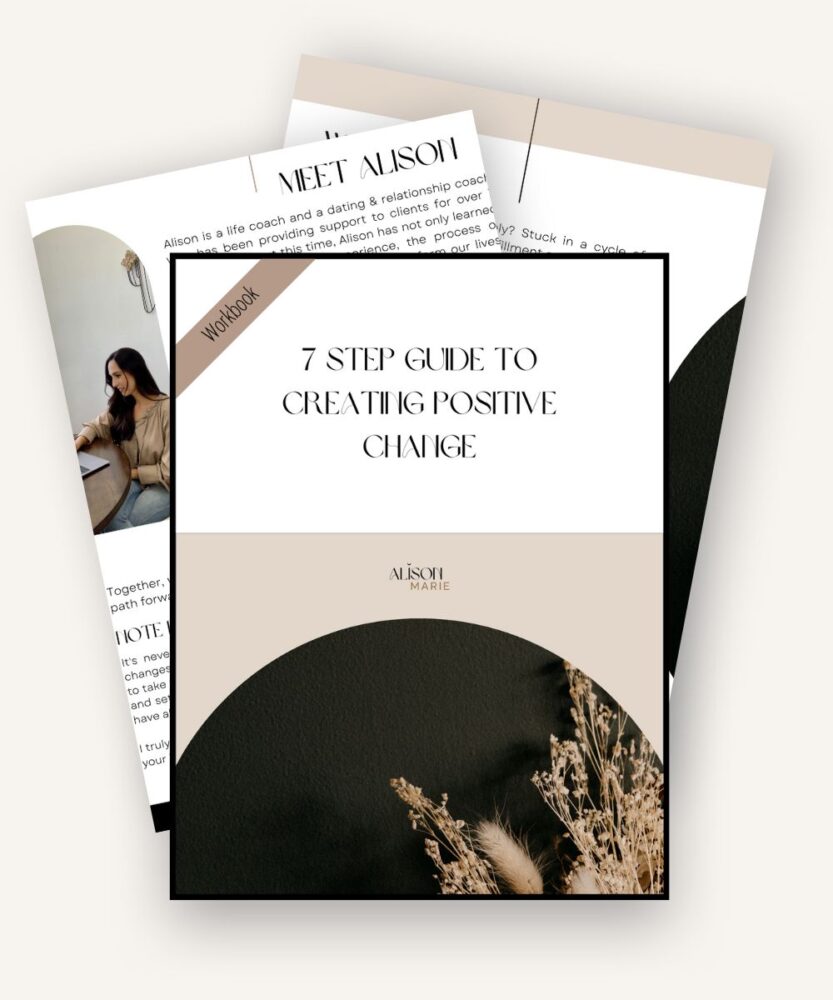 Workbook: 7 Steps To Create Positive Change - ALISON MARIE