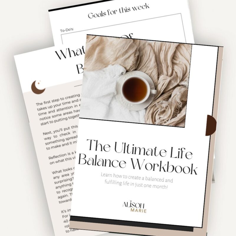 ALISON MARIE - The Ultimate Life Balance Workbook